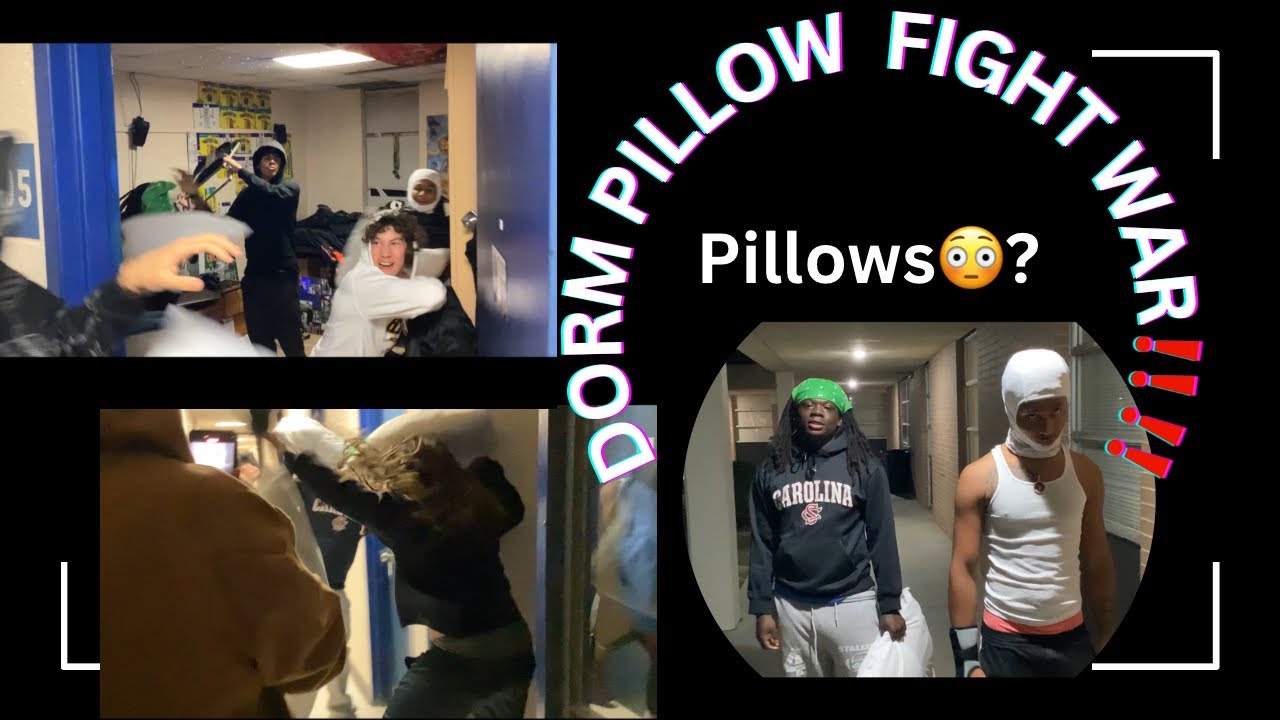 DORM PILLOW FIGHT WAR‼️ (IT GOT WICKED) 😳DAY 2 - YouTube