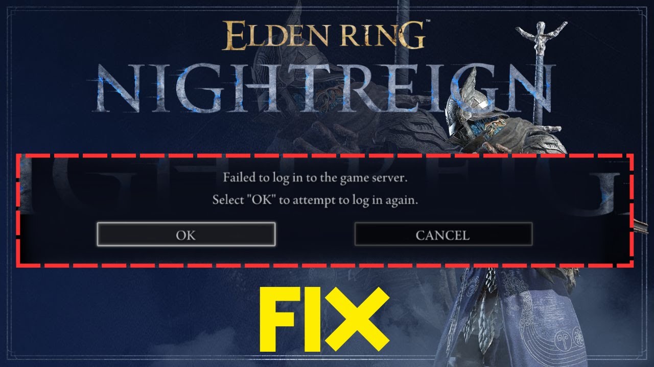Elden ring Nightreign failed to log in to the game server - YouTube