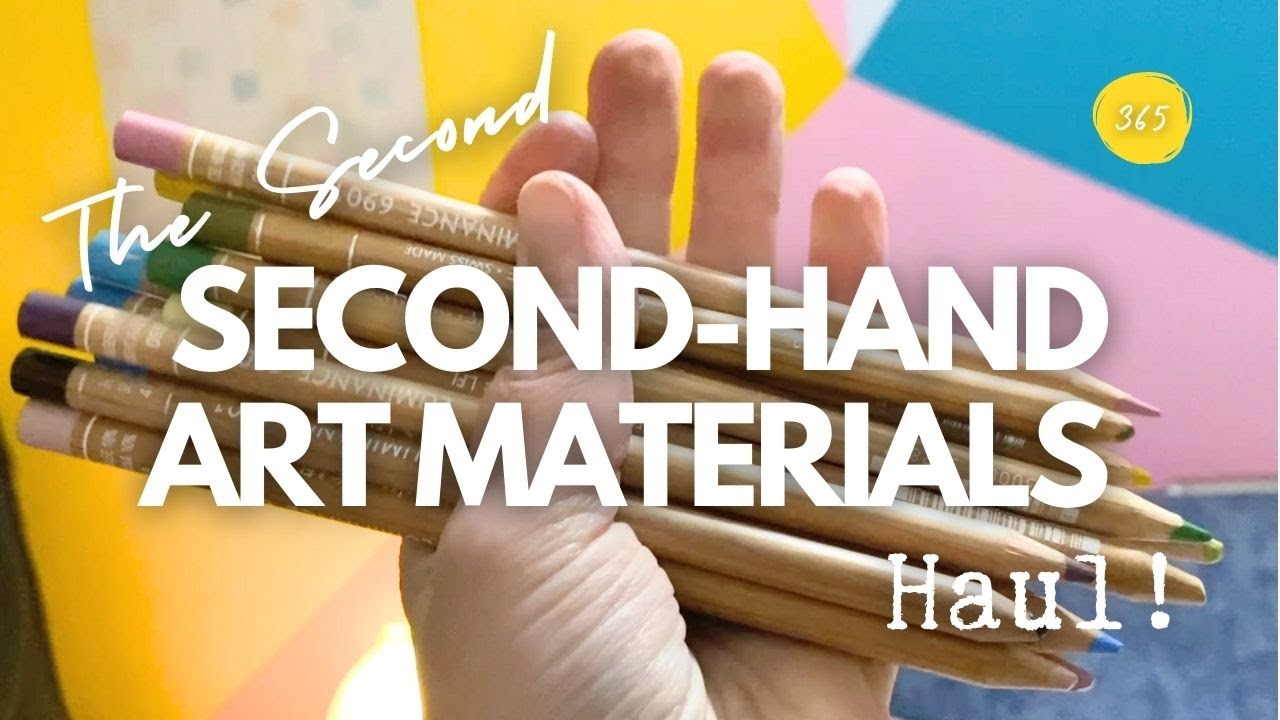 SECOND-HAND ART MATERIALS HAUL! - An Illustrator’s Daily-ish Vlog 365 ...