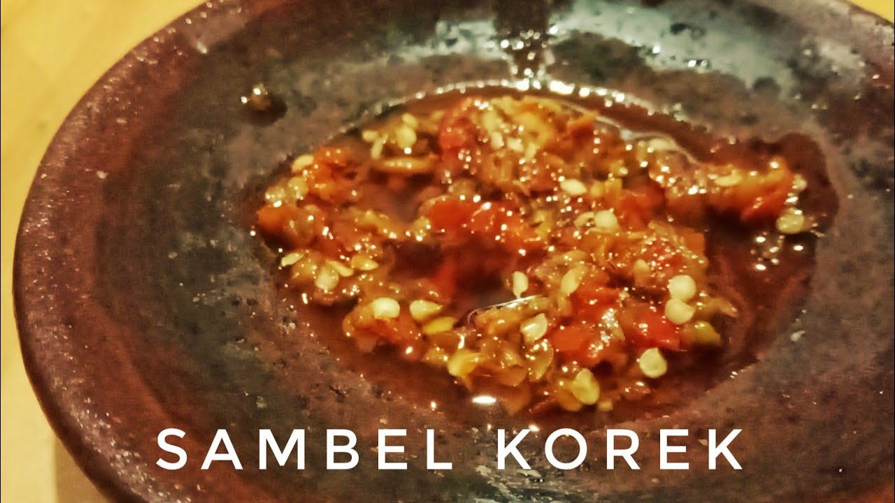 Resep SAMBEL KOREK warung Bebek H Slamet - YouTube