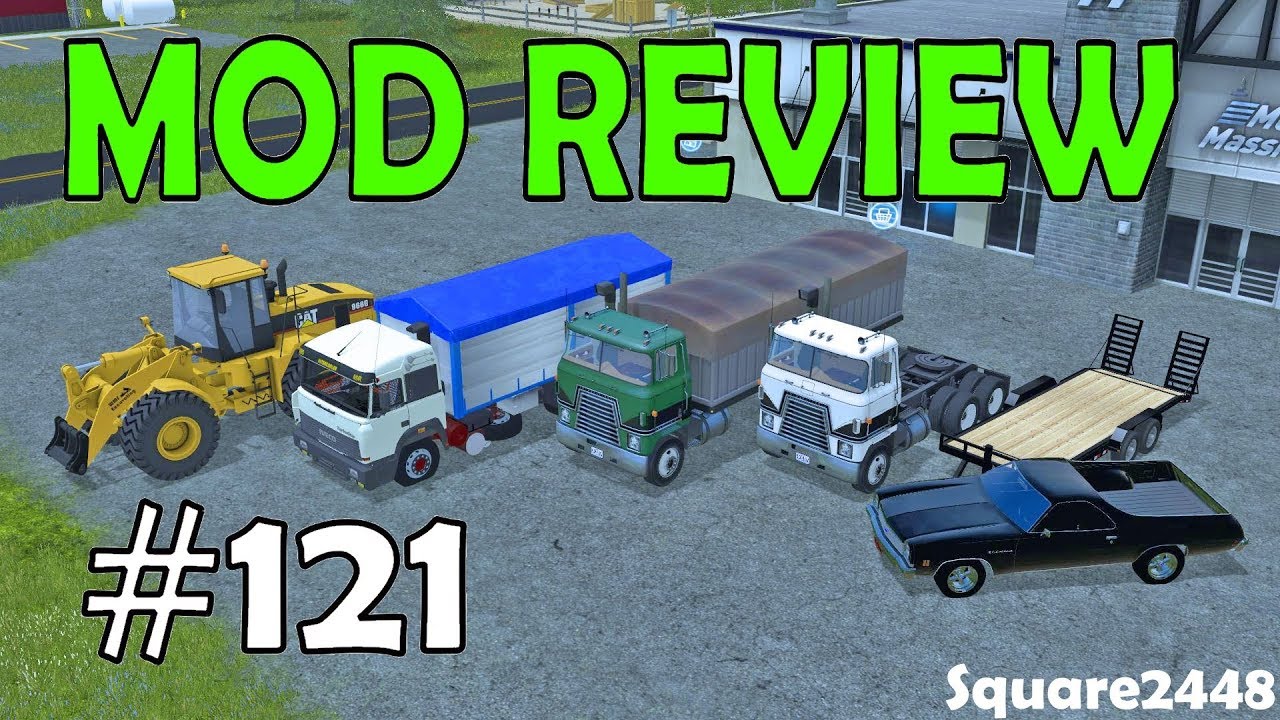 Farming Simulator 17 Mod Review #121 Chevy EL Camino, Semi, Dump Trucls ...