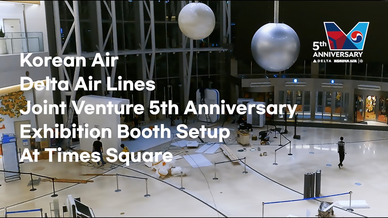 Korean Air X Delta Joint Venture 5th Anniversary Exhibition Booth // 대한 ...