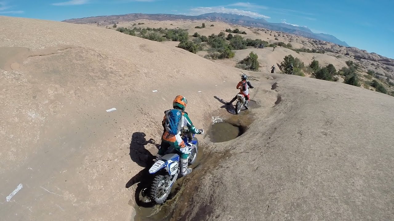 Dirt Biking Slick Rock Moab - YouTube