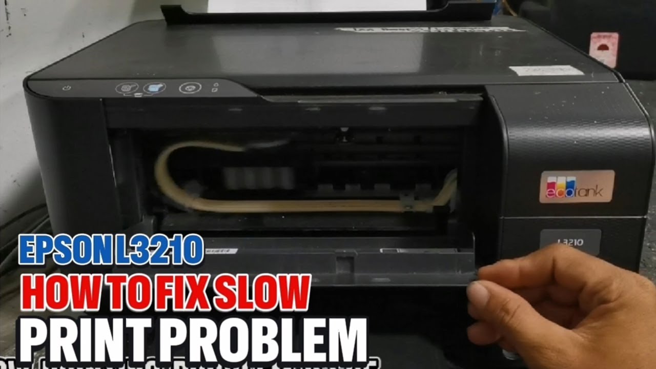 HOW TO FIX ECOTANK EPSON L3210 SLOW PRINTING PROBLEM / REPLACE CARRIAGE ...
