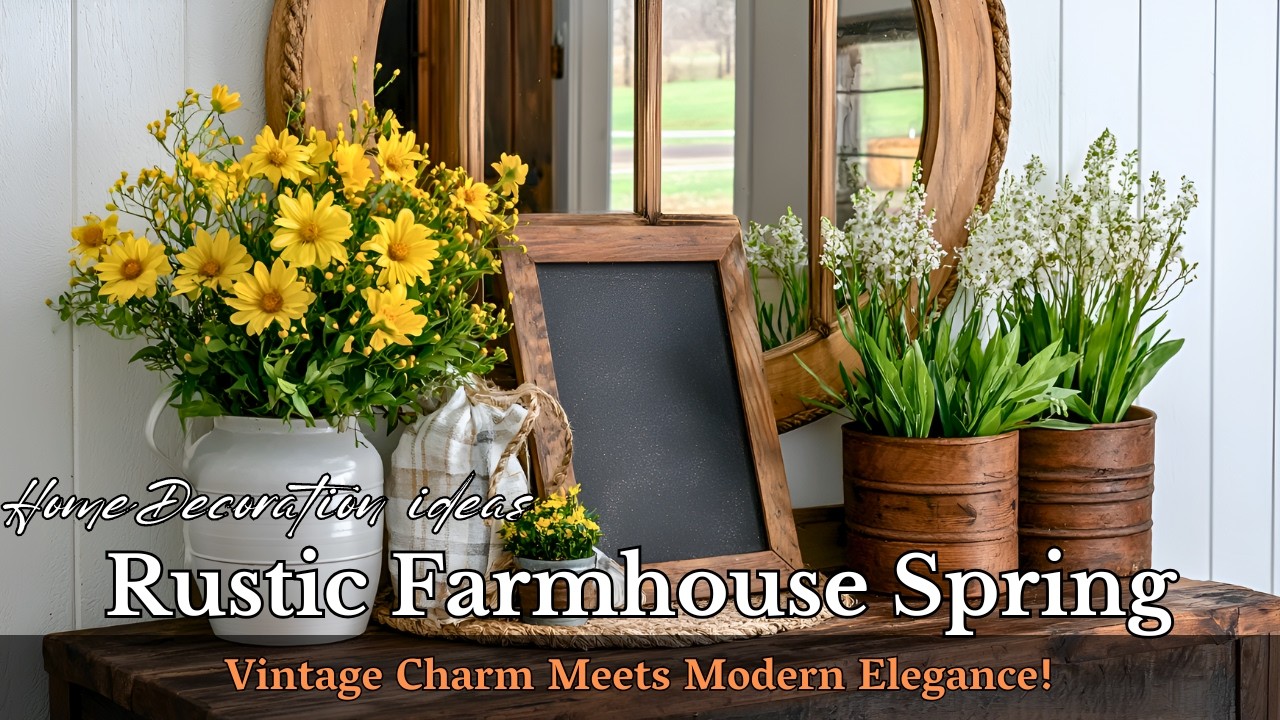 Vintage Charm & Modern Elegance: Stunning Rustic Farmhouse Spring Decor ...