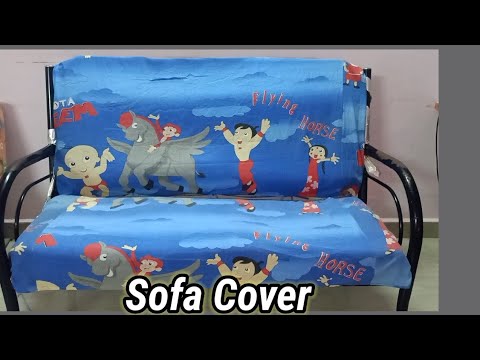 Sofa cover cutting & stitching || How to Stitch Sofa Cover at home ...