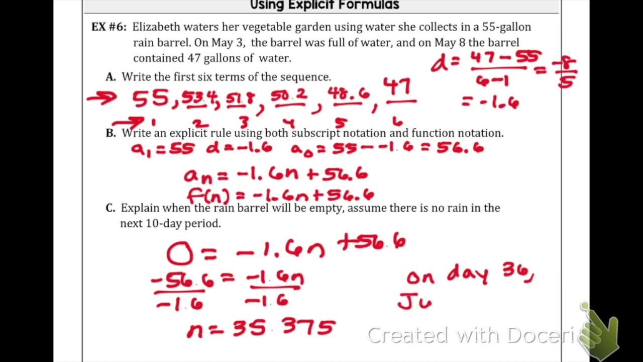 Lesson 2.2 Notes: Change in Linear and Exponential Functions - YouTube
