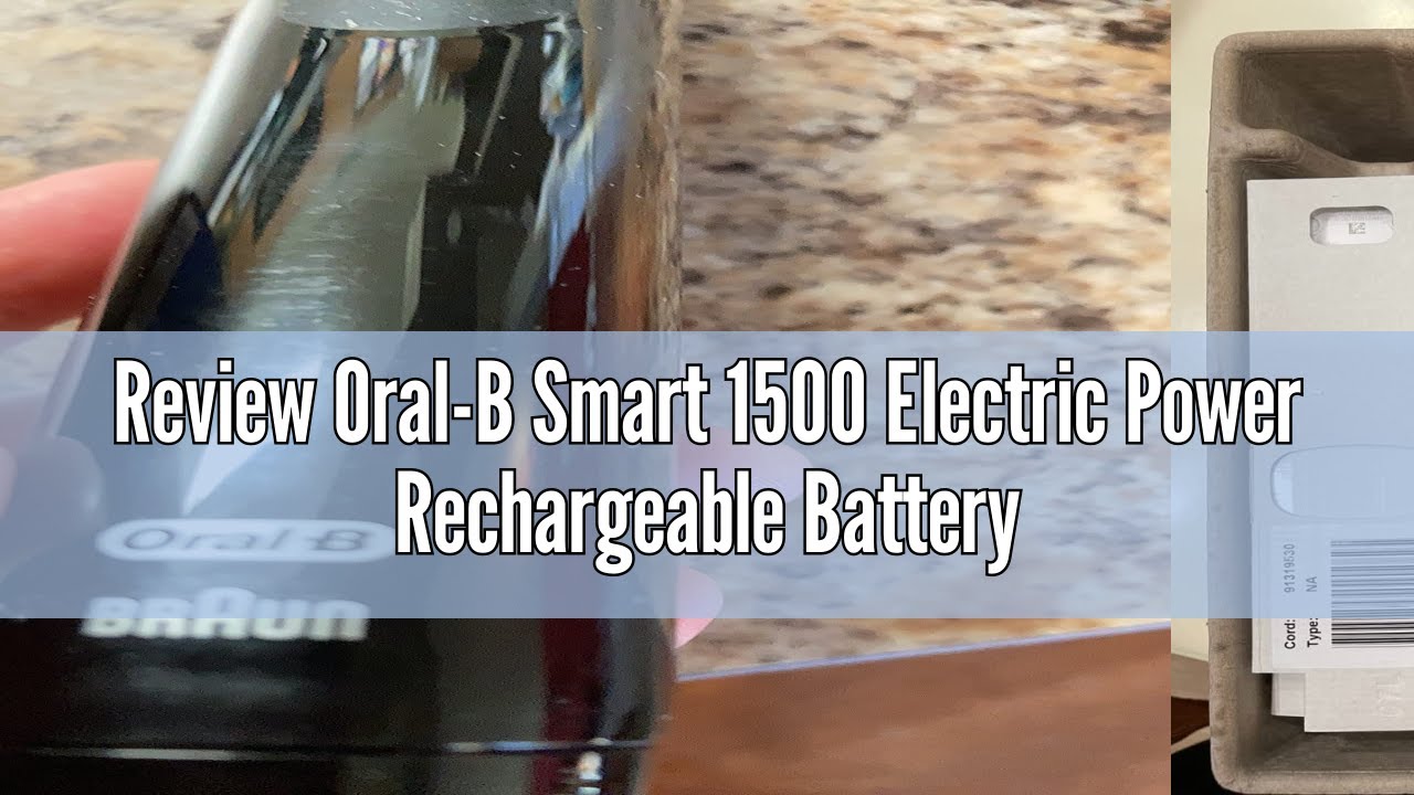 Review Oral-B Smart 1500 Electric Power Rechargeable Battery Toothbrush ...
