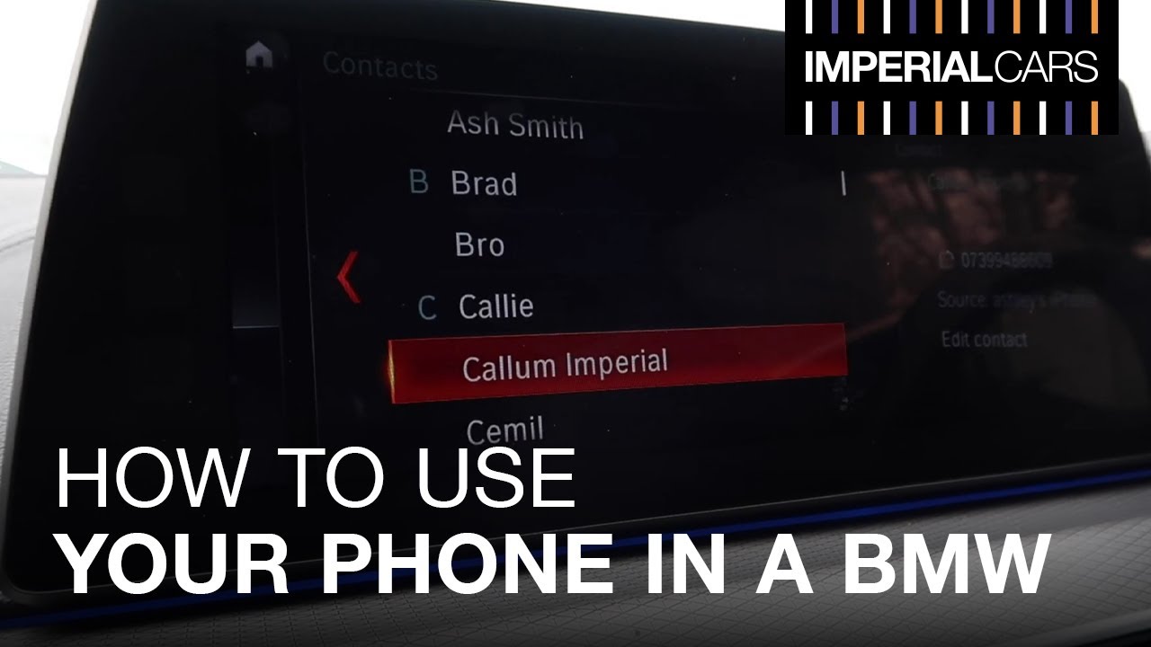 How to use your Phone in a BMW - YouTube