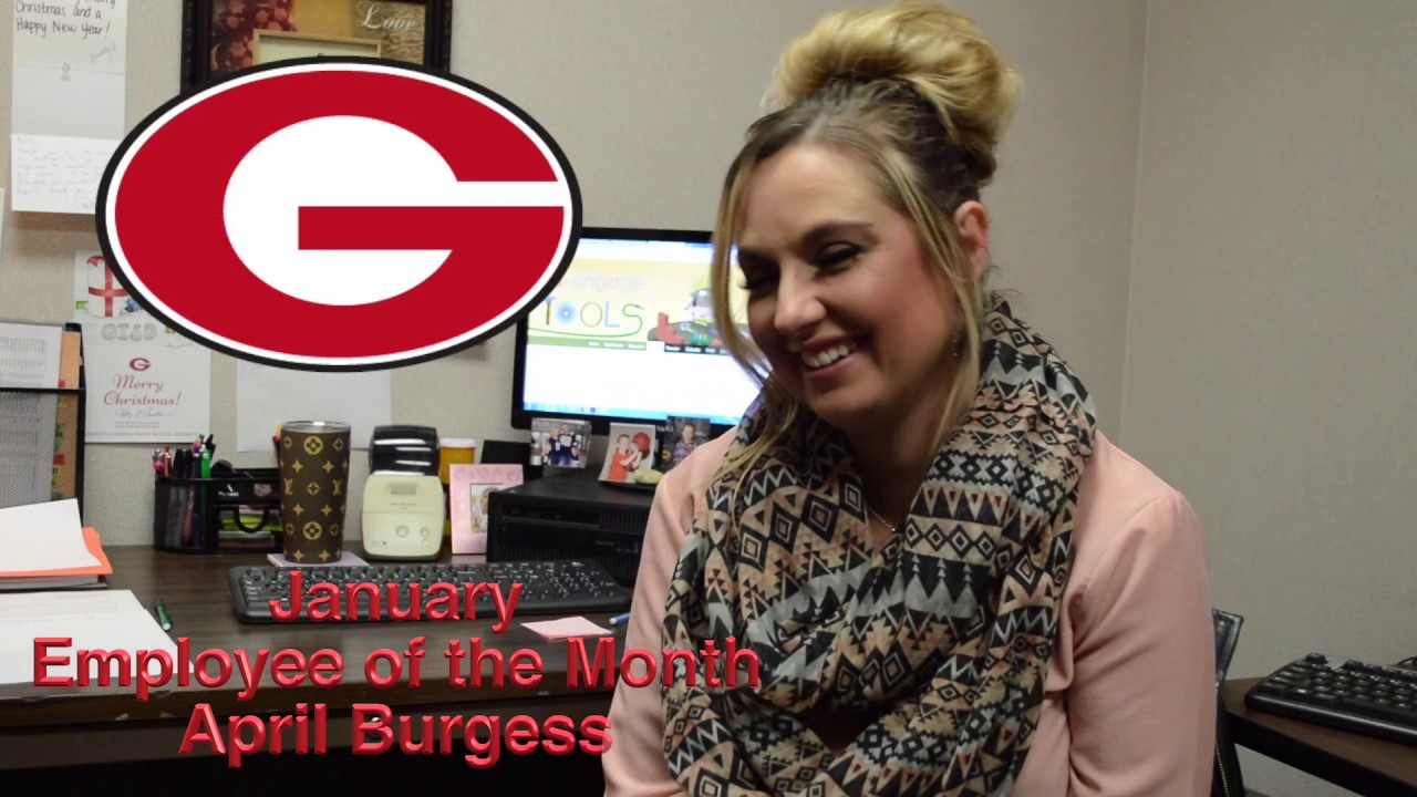 January Employee of the Month-April Burgess - YouTube