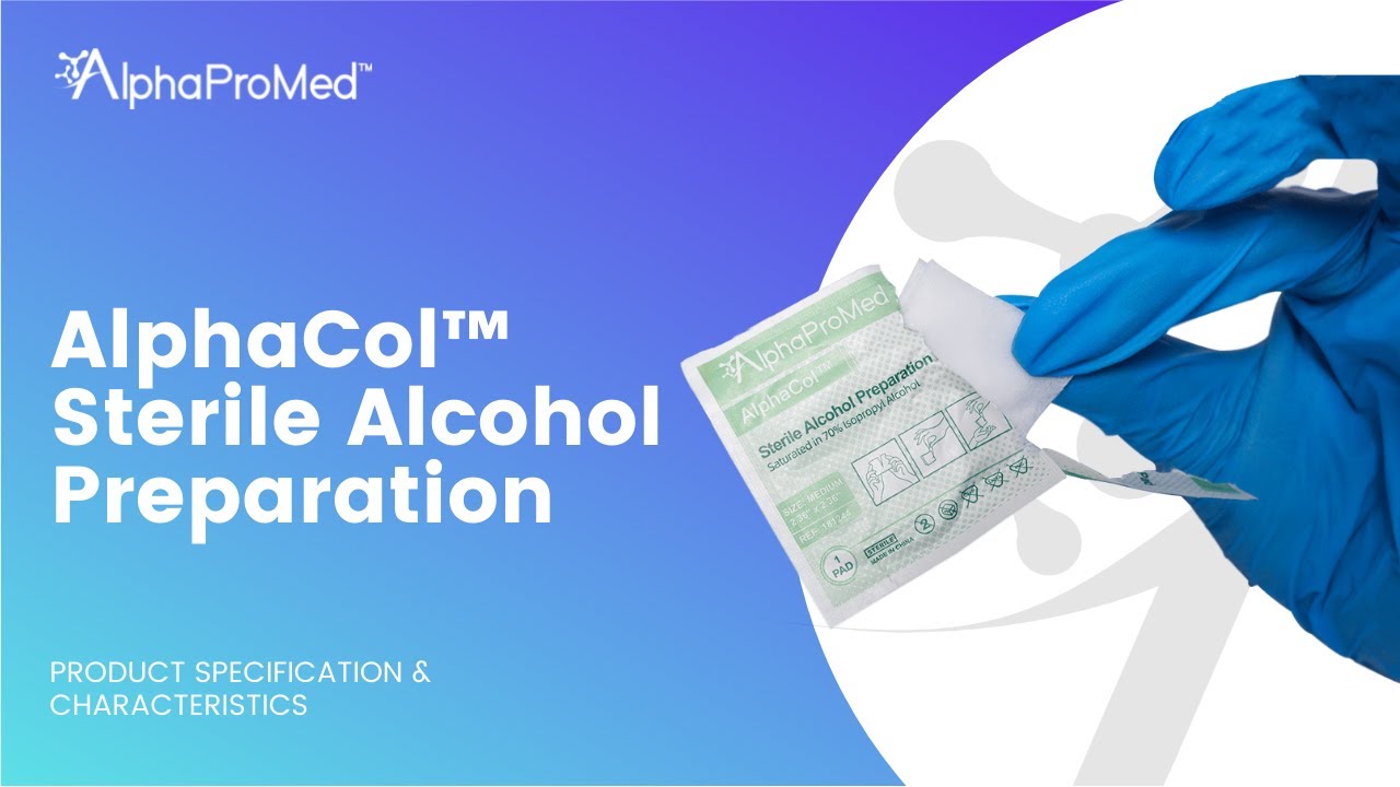 AlphaCol Sterile Alcohol Preparation - YouTube