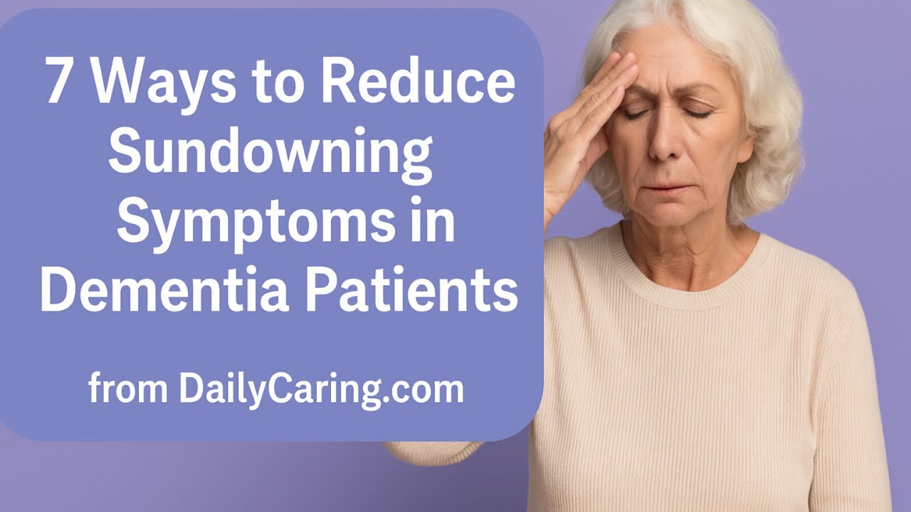 7 Ways to Reduce Sundowning Symptoms in Dementia Patients - YouTube