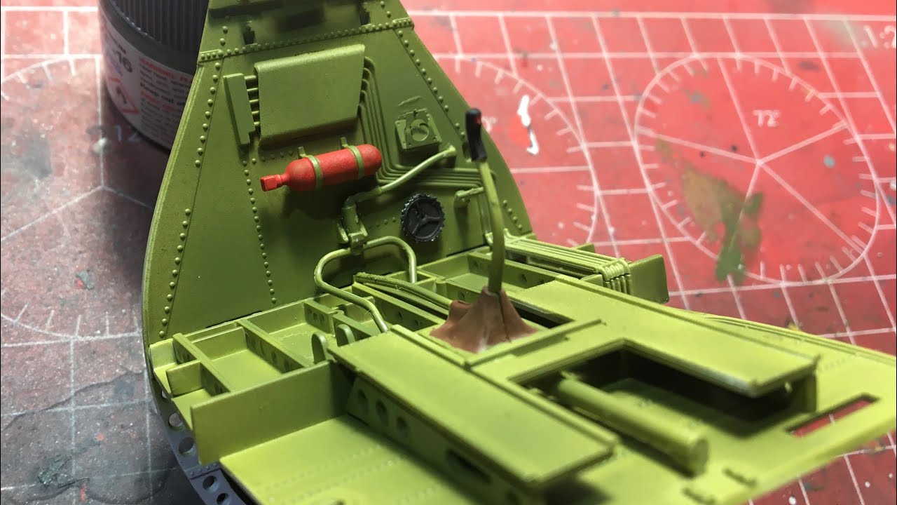 Airfix 1/24 Grumman Hellcat F6F-5 cockpit build part 1 - YouTube