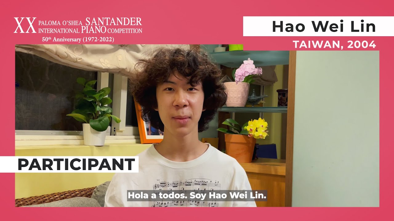 Hao Wei Lin / Participant of the XX Paloma O’Shea Santander International Piano Competition ...