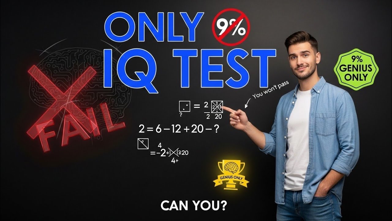 Only 9% of People Can Pass This IQ Test | Hardest IQ Test | IQ Test for ...