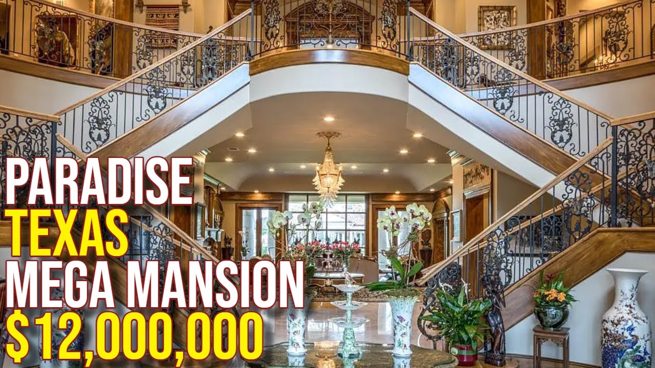 Inside $12,000,000 Paradise Mega Mansion! - YouTube