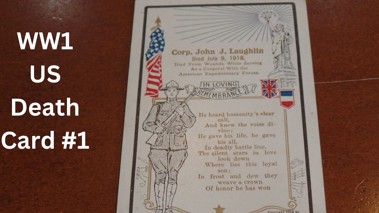 WW1 US Death Card #1 - YouTube