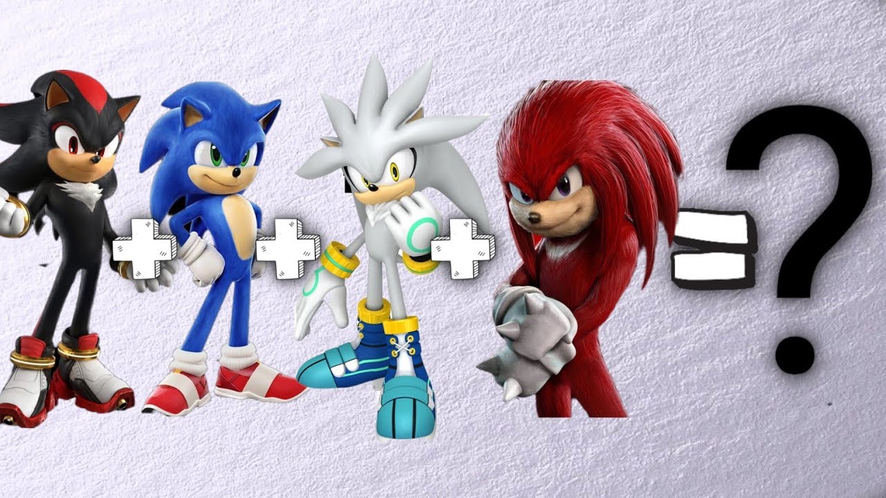 This is how you combine the character Sonic Knuckles Silver Shadow ...