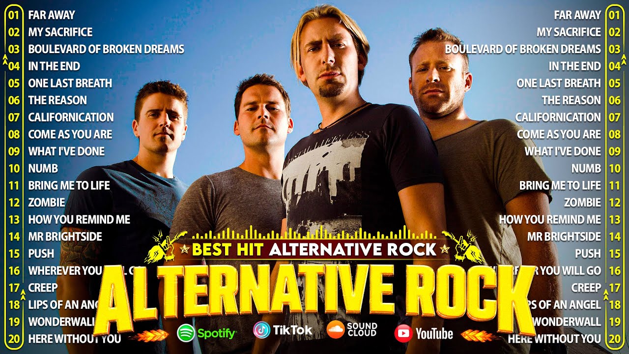 The Best Of 2000's Alternative Rock🎶Creed, Linkin Park, Nickelback ...