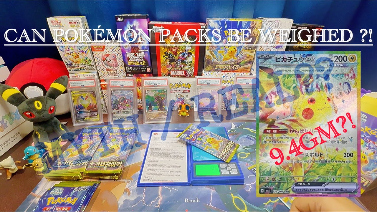Weighed the Pokémon Card Packs Before Opening... Here's What Happened ...