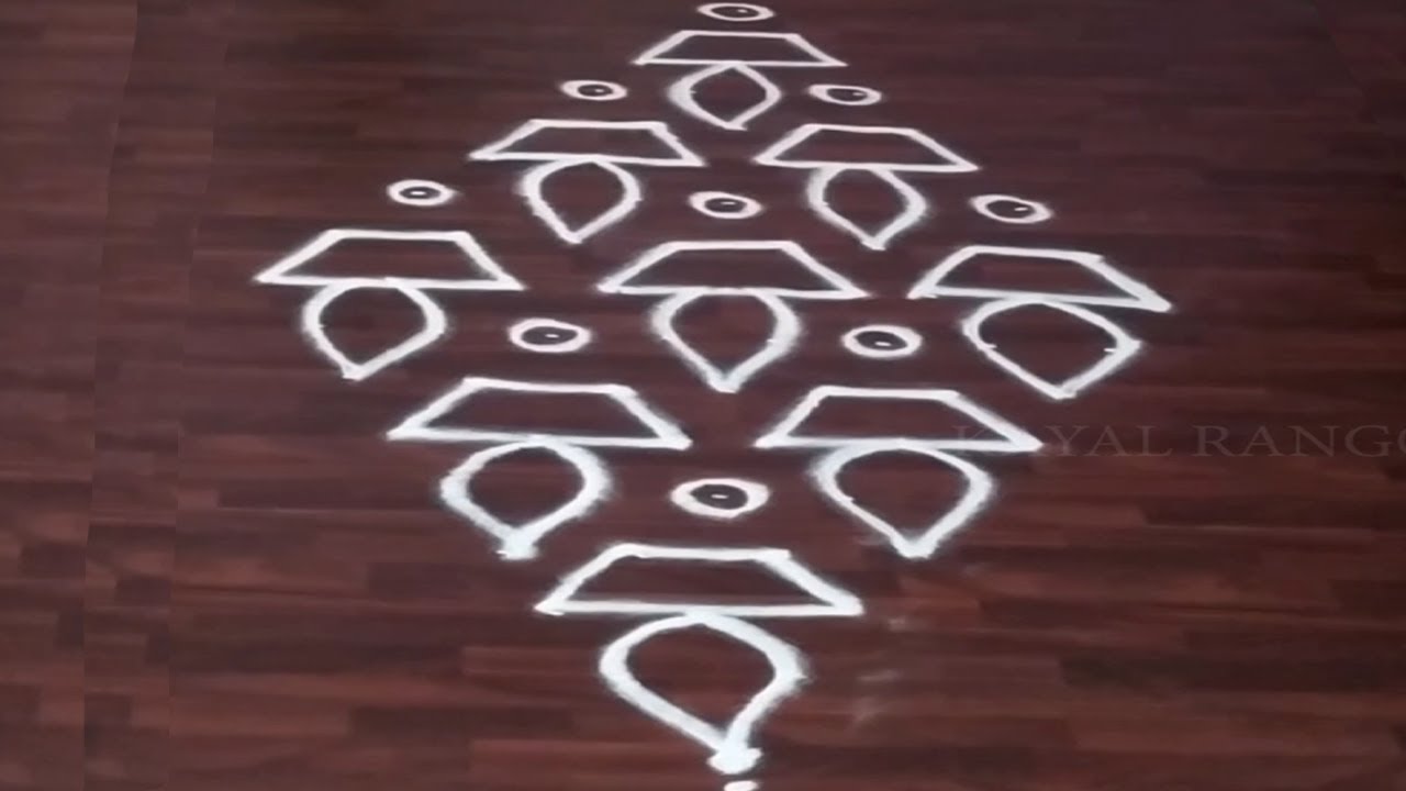 Big valaku kolam|2 minutes rangoli|daily muggulu by kayal rangoli ...