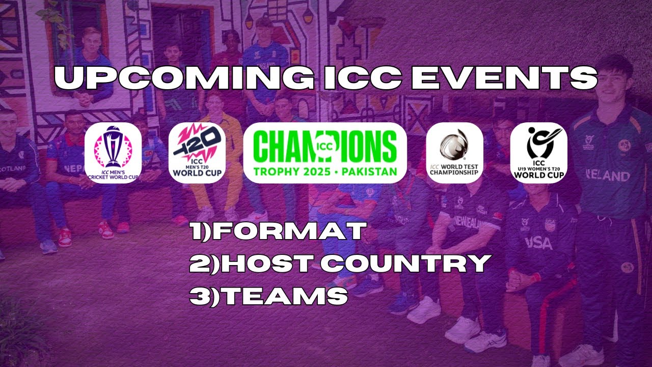 Upcoming ICC Events from 2025 to 2031 – Full Schedule & Details - YouTube