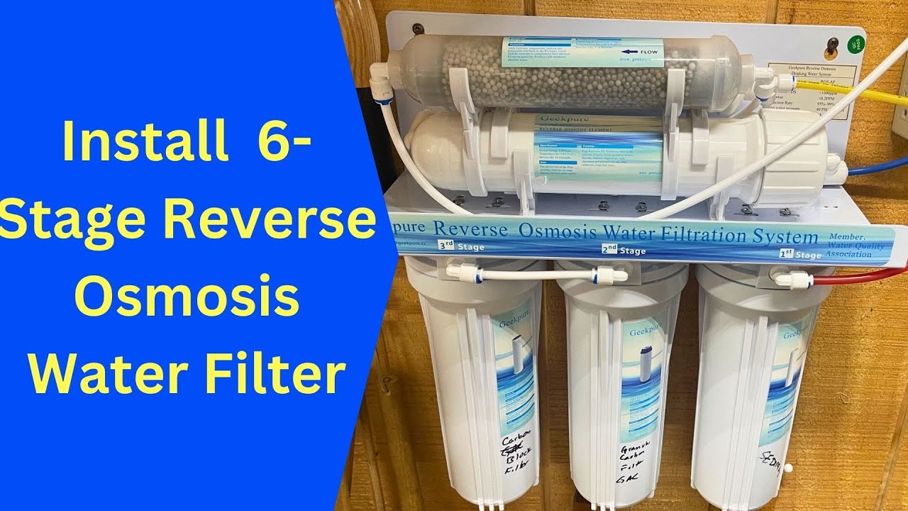 6 Stage Reverse Osmosis Water Filter Install and Review - YouTube
