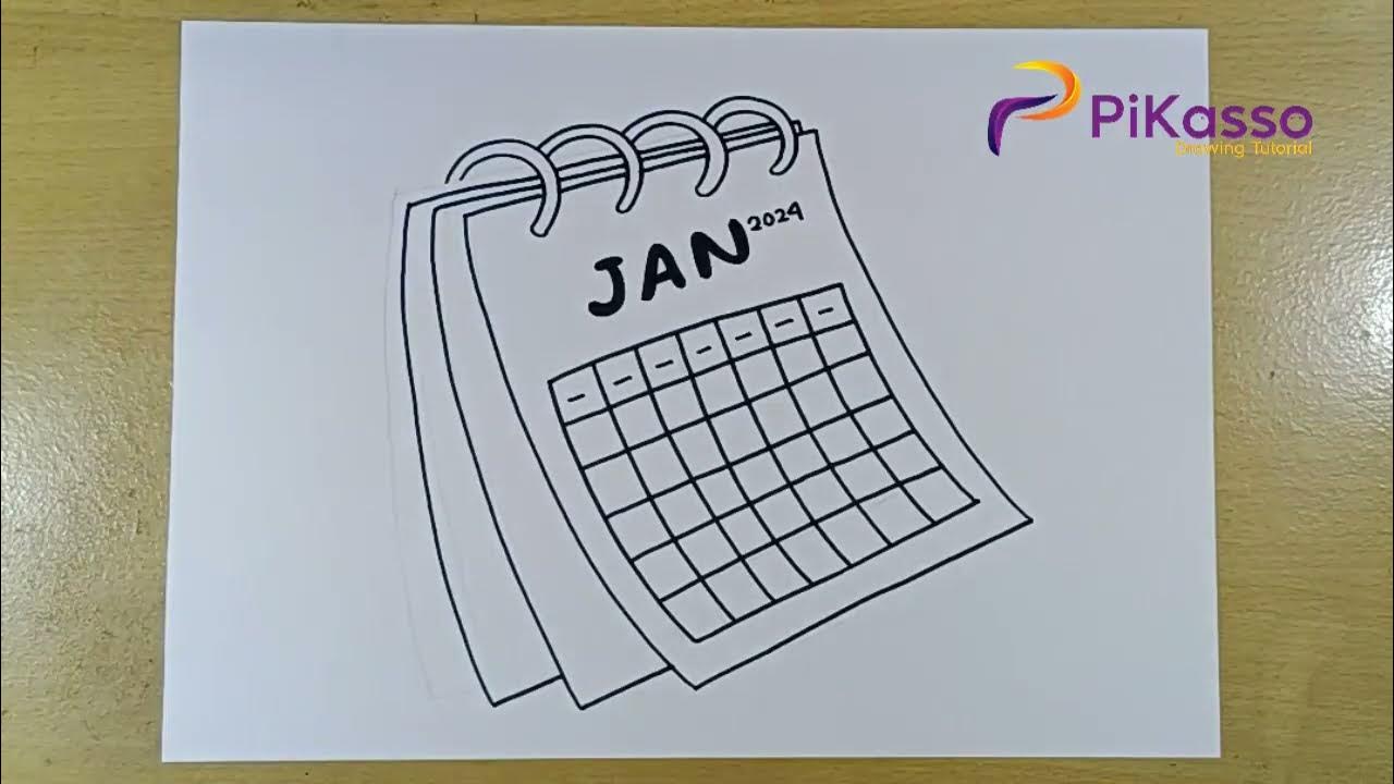 How to Draw a Calendar - YouTube