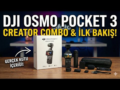 DJI Osmo Pocket 3 Creator Combo Kutu Açılışı | Detaylı İlk Bakış! 📦