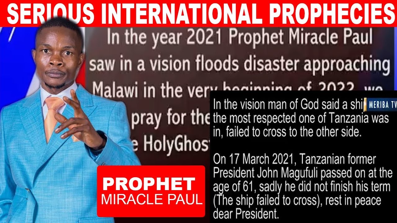 Waring⚠️ Serious international prophecies you don't have to miss ...
