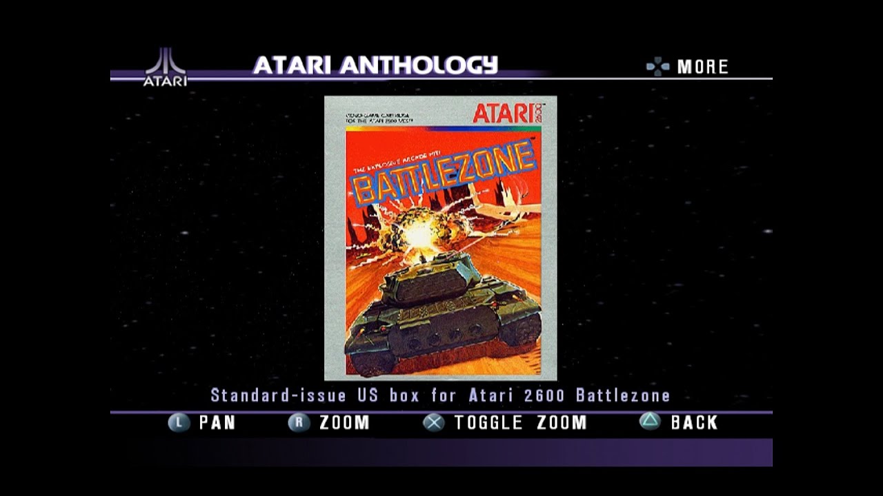 Atari Anthology - PS2 - Battlezone - Box Art & Manual - YouTube