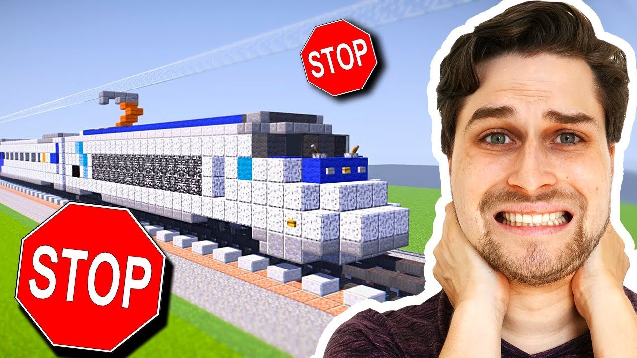 Deze Trein Moet Gestopt Worden! 😨 - Minecraft Custom Map - YouTube