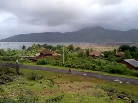 Kurli Village houses at the foot step of Sahyadri hill - By Konkan ...