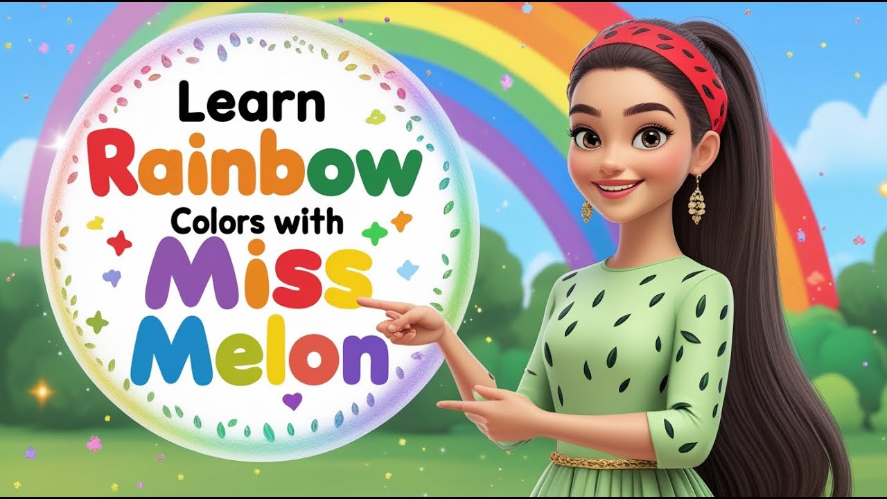 🌈 Learn Rainbow Colors with Miss Melon | Fun Color Learning for ...