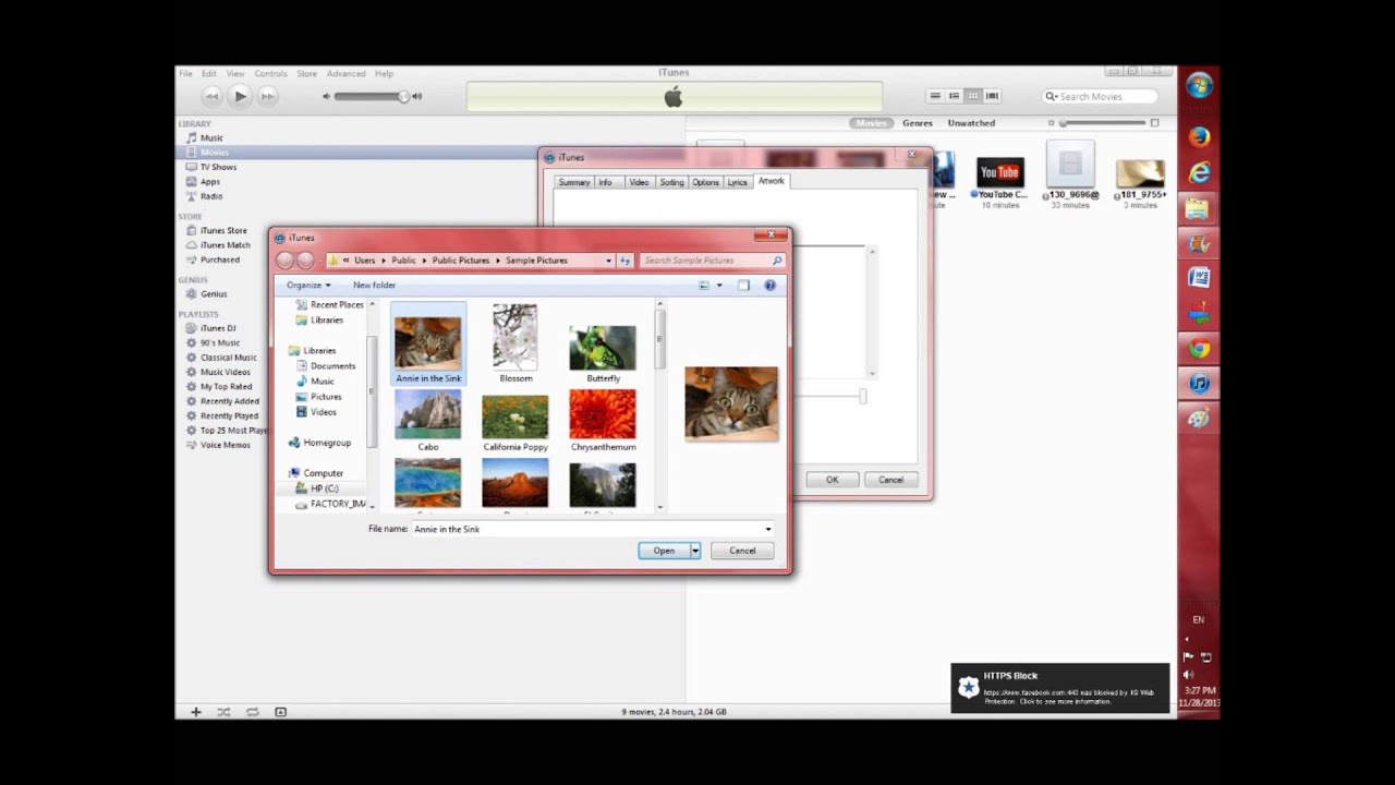 HOW TO CREATE A CUSTOM WINDOWS 7/VISTA VIDEO THUMBNAIL USING ITUNES ...