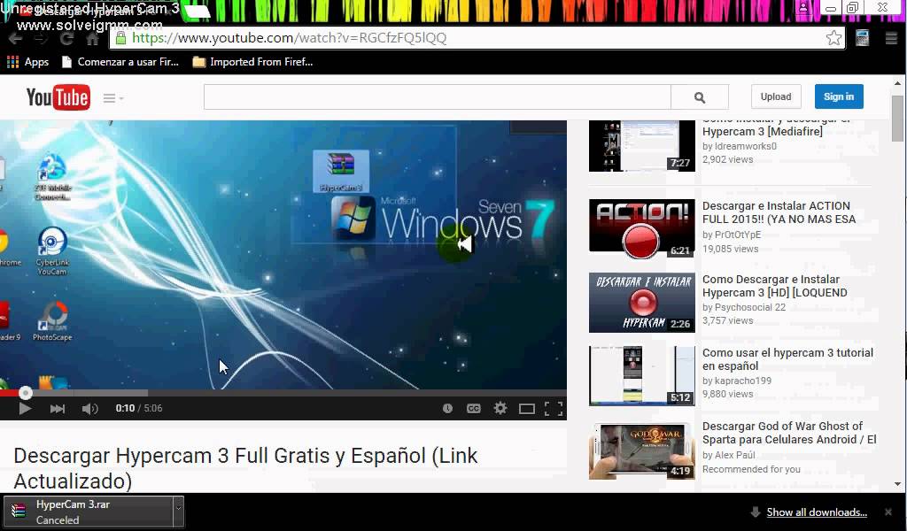 tutorial grabador de escritorio hypercam 3 - YouTube