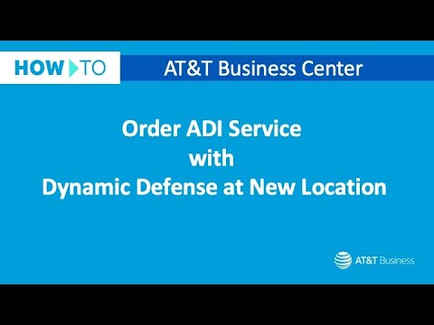 ADI with Dynamic Defense at New Location | AT&T Business Center - YouTube