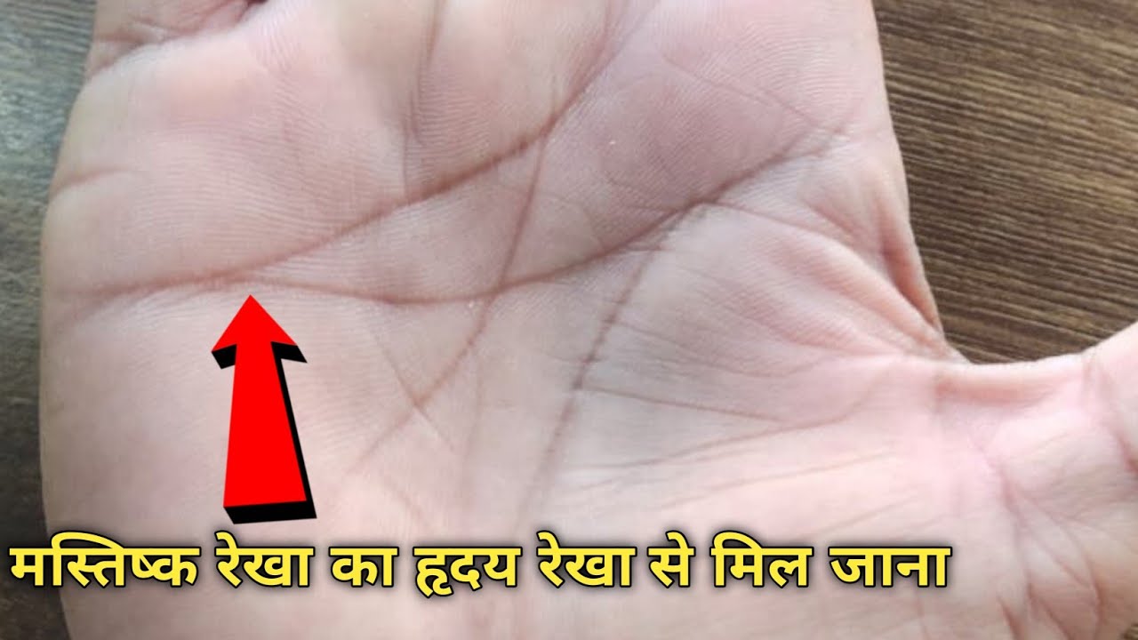 मस्तिष्क रेखा का हृदय रेखा से मिल जाना.. कही यह योग आपके हाथ मे तो नही ...