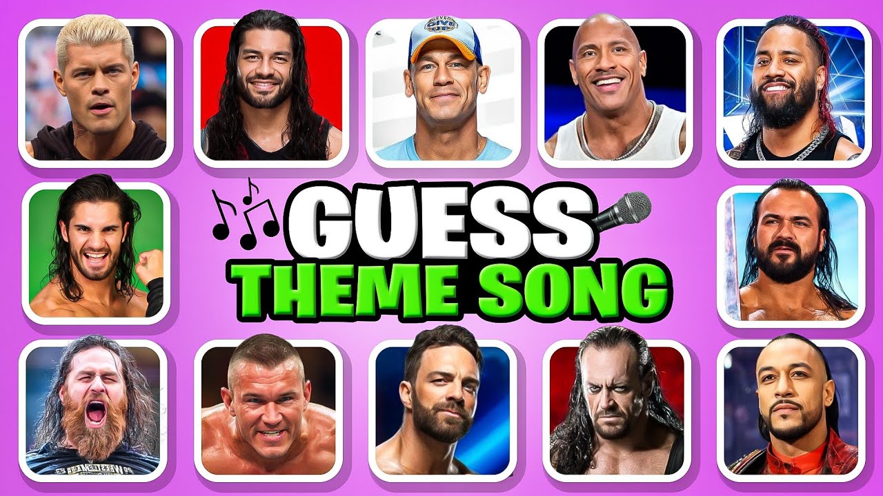 WWE Theme Songs Quiz 🎶 Cody Rhodes, John Cena, The Rock, Jey Uso and ...