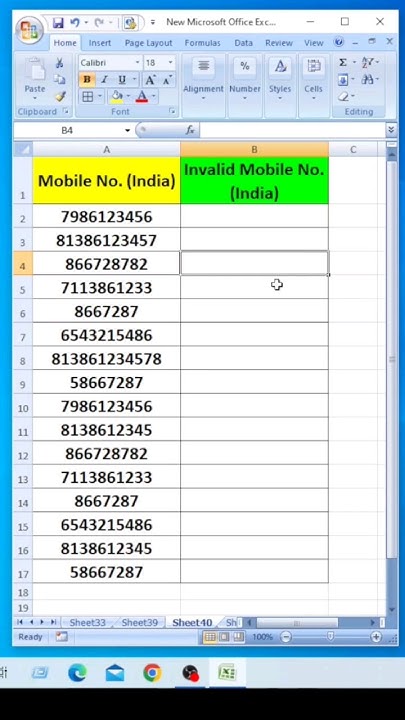 How to Find Invalid Mobile Number and Delete in Excel?🔥🤔#excel #short #viral #computer - YouTube