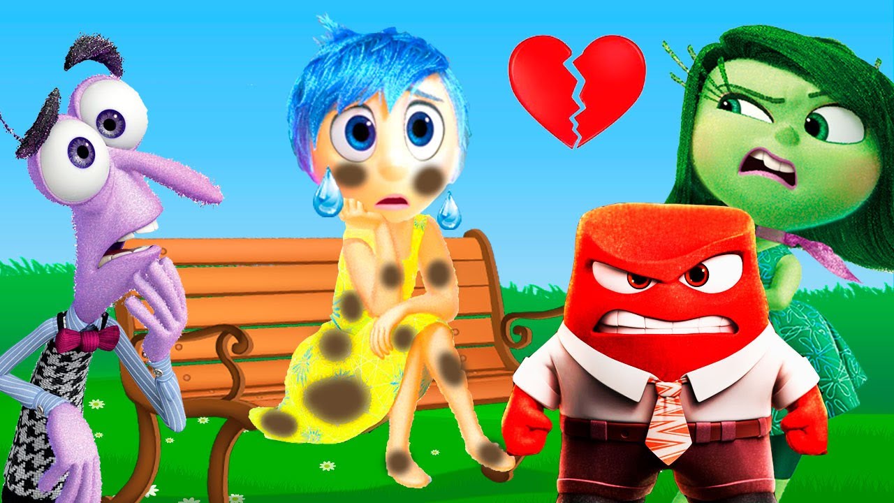 Inside Out 2 movie love story Joy falls into a puddle before Anger ...
