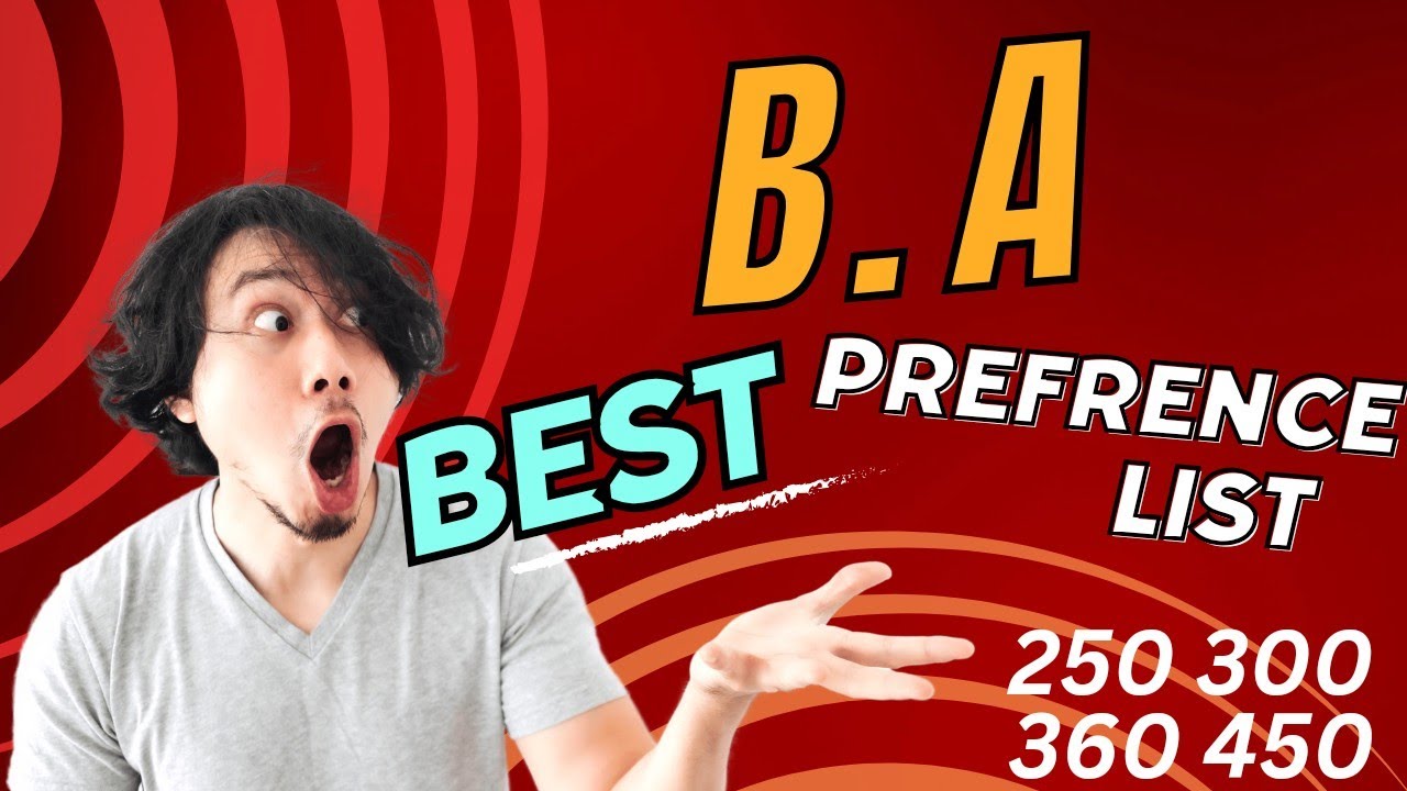 Best Prefrence List For B.Sc || cuet 2024 || DU Free Prefrence List ...