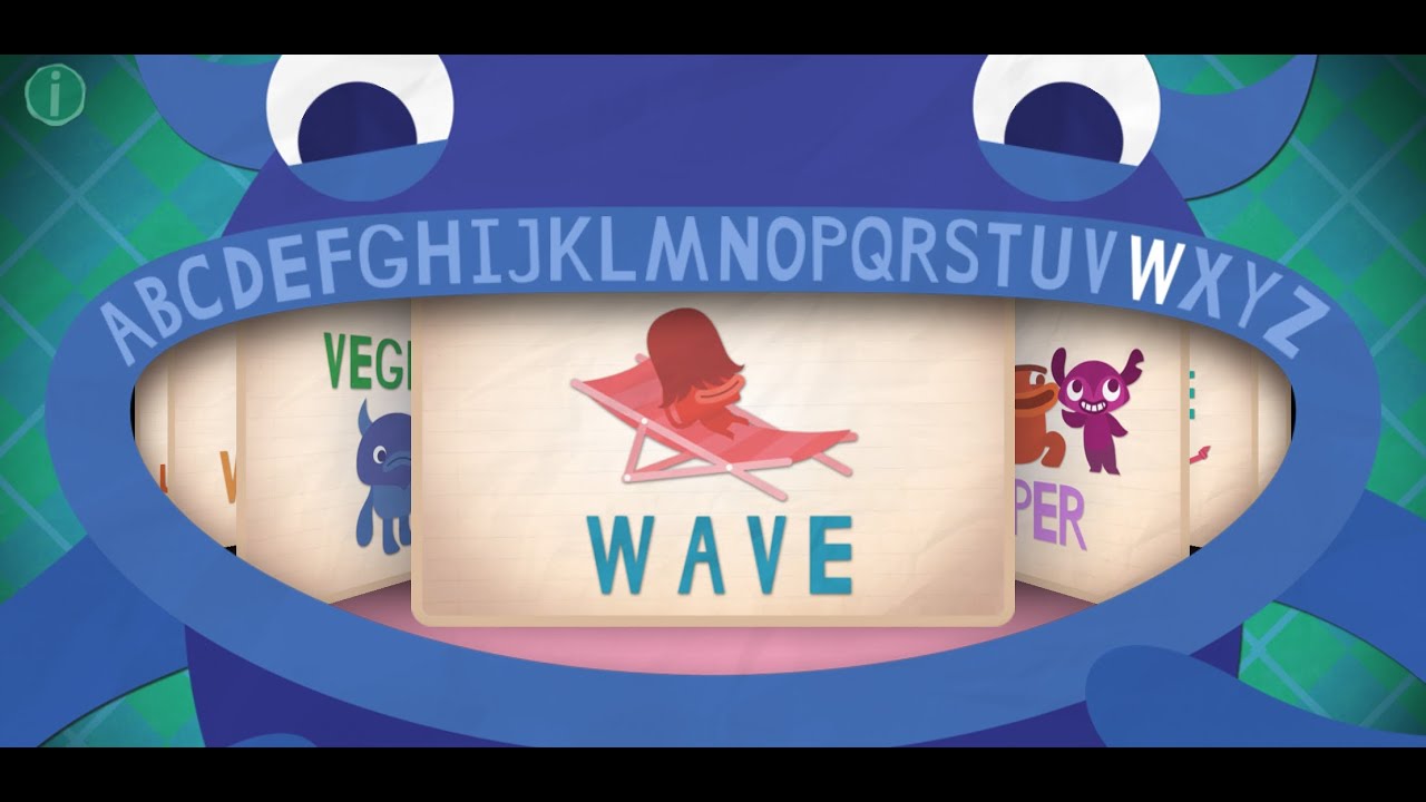 Letter W - WAVE | Endless Alphabet A to Z - Originator Games - YouTube