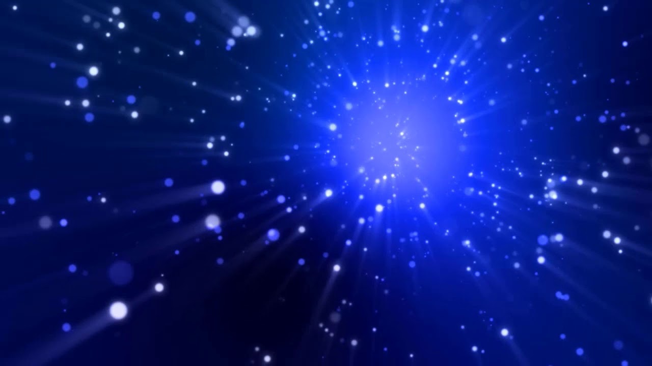 Blue screen particles spots animation loop forever background - YouTube