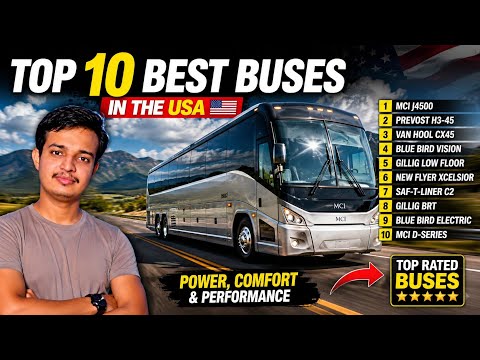 TOP 10 BEST BUSES IN THE USA 🇺🇸🚌 | Most Impressive American Buses in 2026!