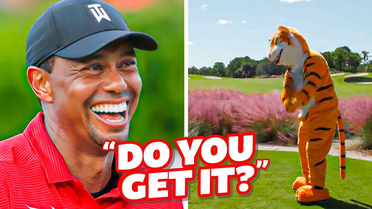 Tiger Woods Goes VIRAL Playing Golf In A Tiger Costume.. - YouTube
