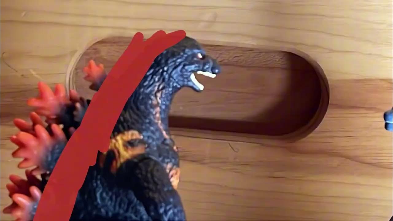 Burning Godzilla 1995 Vs Godzilla 2021 Monsterverse Rematch Stop Motion Battle - YouTube