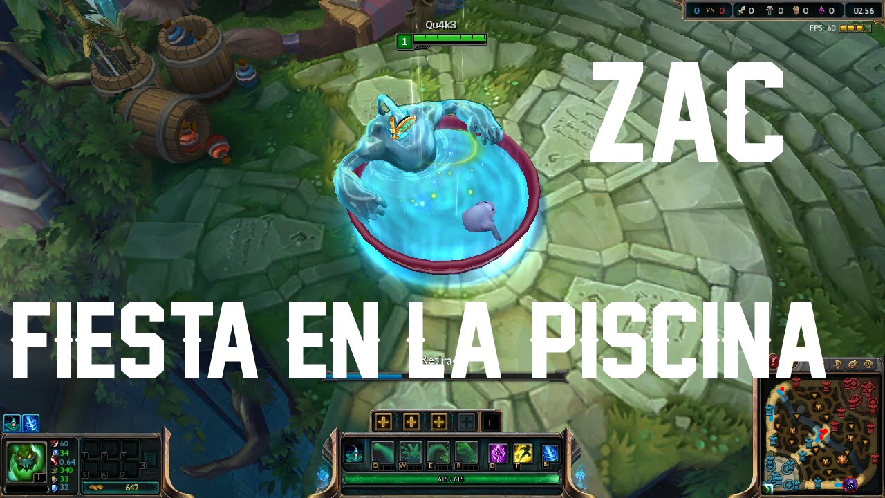 PBE - Zac Fiesta en la Piscina - Nueva Skin - League of Legends - YouTube