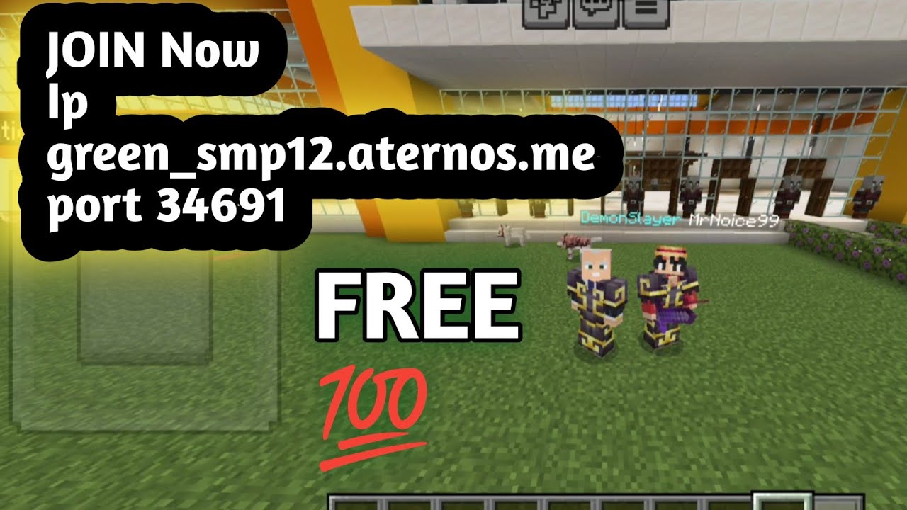 💯ip green_smp12.aternos.me port 34691 | Minecraft Smp ip | Java+bedrock ...