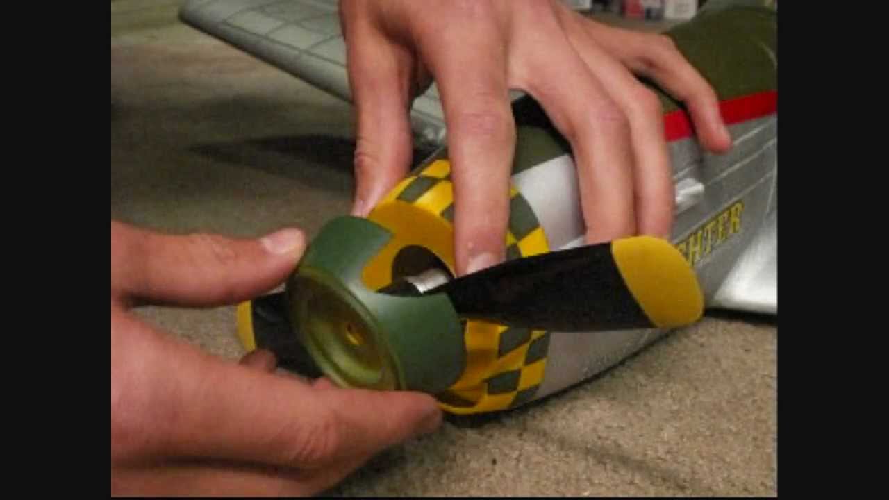 How to change the Parkzone P-51d BL Mustang Propeller, Spinner, Nose ...